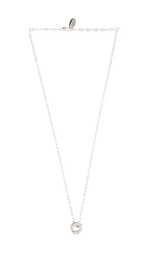 Off-White Hex Nut Chain Pendant Necklace In Metallic - Silver