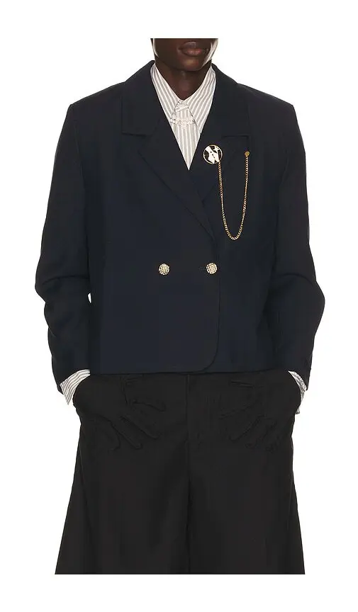 ADVISRY Double Breasted Blazer
