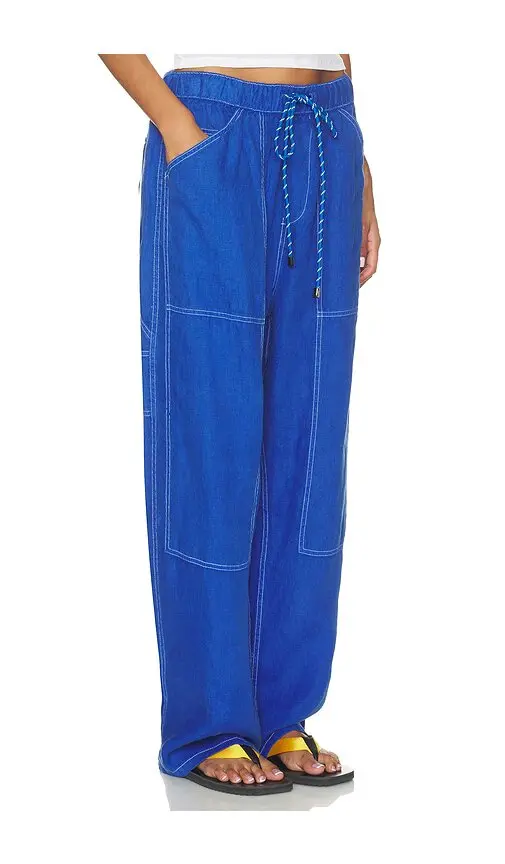 Rag & Bone Atlas Linen Pant - Royal