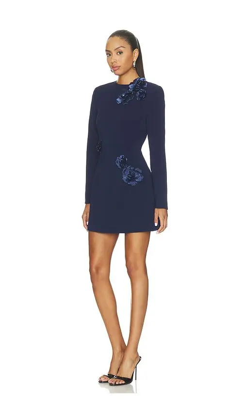 ELLIATT Leonara Long Sleeved Mini Dress In Navy