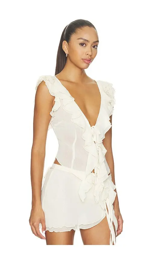 I.AM.GIA Sapphire Ruffle Top - Cream