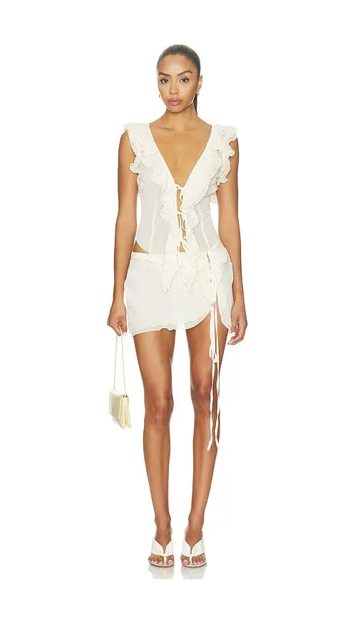 I.AM.GIA Sapphire Ruffle Top - Cream