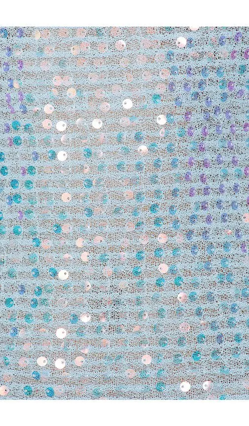 LOVERS AND FRIENDS Katrine Sequin Mini Dress In Baby Blue