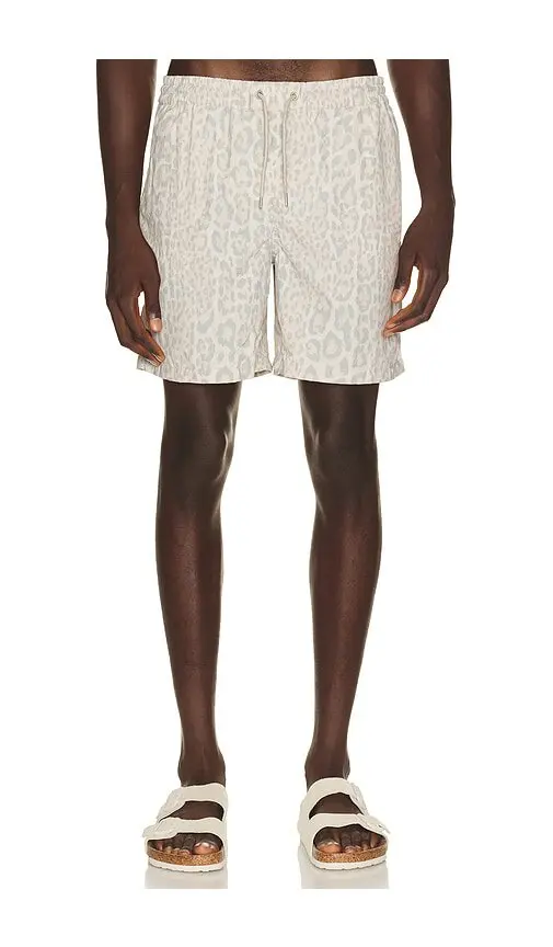 ALLSAINTS Santa Cruz Swim Shorts In White - Phantom White