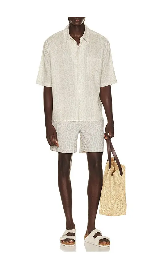 ALLSAINTS Santa Cruz Swim Shorts In White