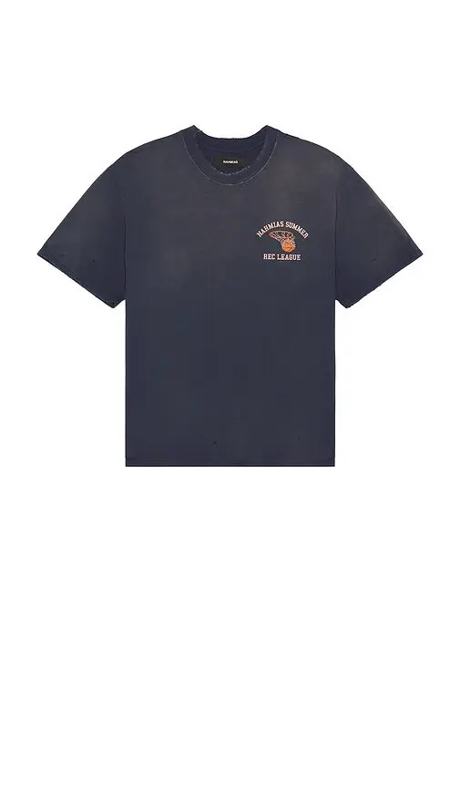 NAHMIAS Rec League Boxy Tee In Blue