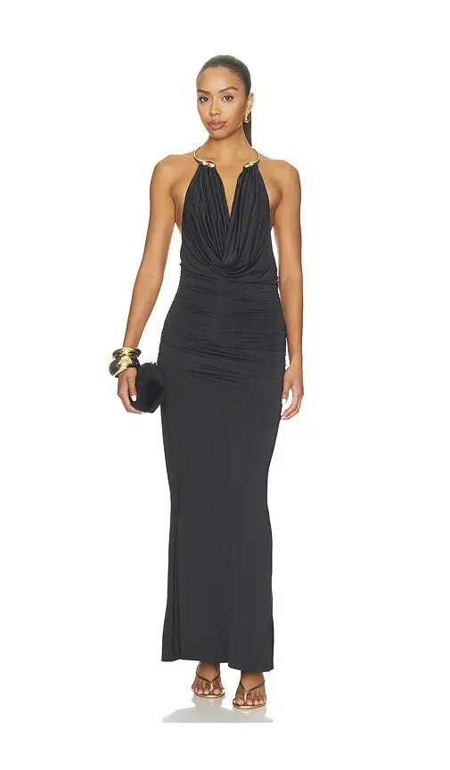 Superdown Delanee Halter Maxi Dress