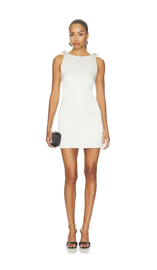 Alejandra Alonso Rojas Mini Dress With Bows In White