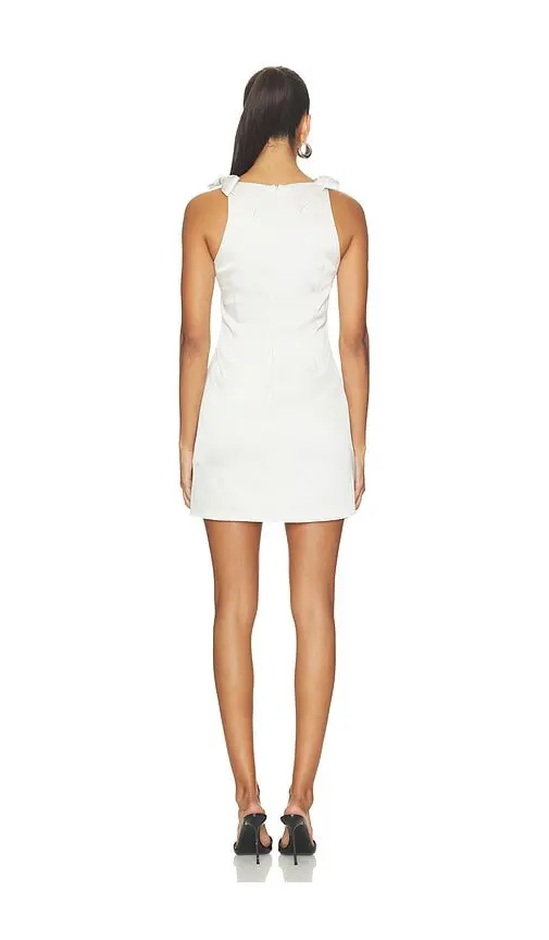 Alejandra Alonso Rojas Mini Dress With Bows In White