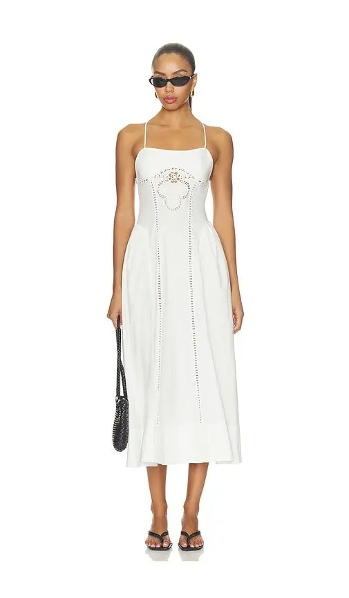 CAMILA COELHO Nayara Midi Dress - Ivory