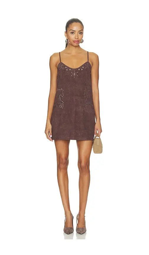 UNDERSTATED LEATHER Saddle Up Slip Dress