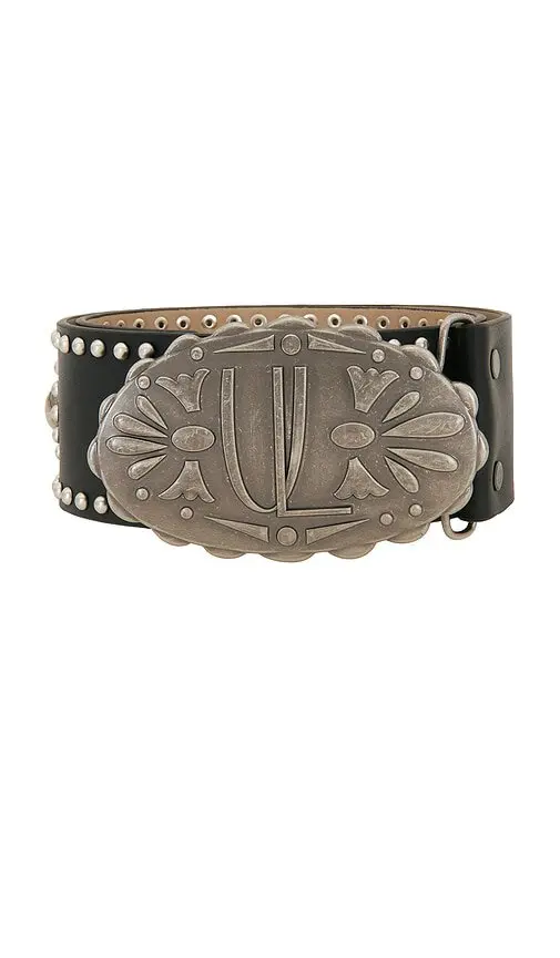 UNDERSTATED LEATHER Oversized Buckle Belt