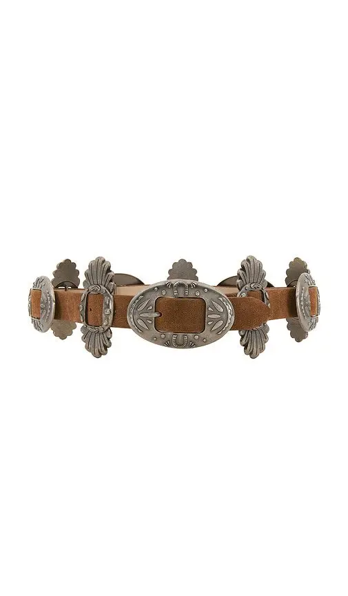 UNDERSTATED LEATHER Concho Buckle Belt