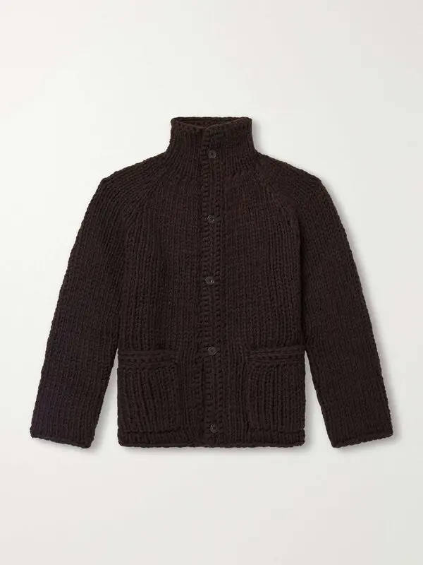 CASEY CASEY Camille Virgin Wool Cardigan - Brown