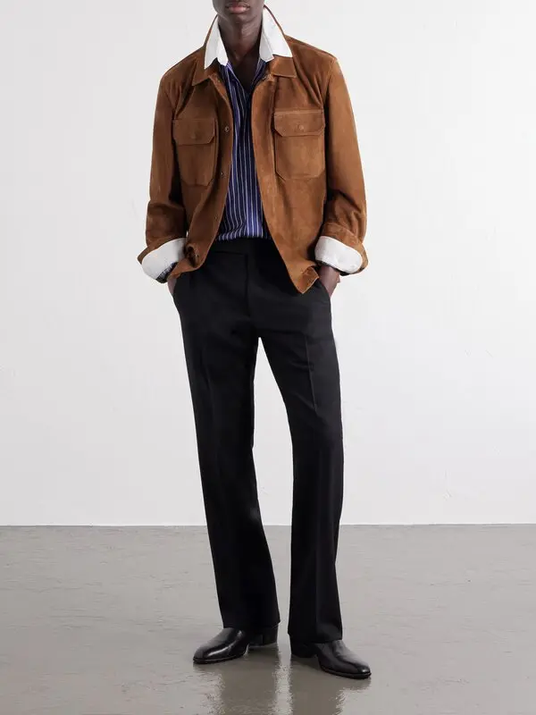 TOM FORD Slim-leg Wool-twill Trousers