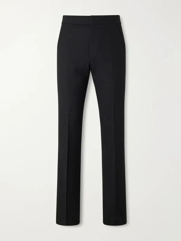 TOM FORD Slim-leg Wool-twill Trousers - Black
