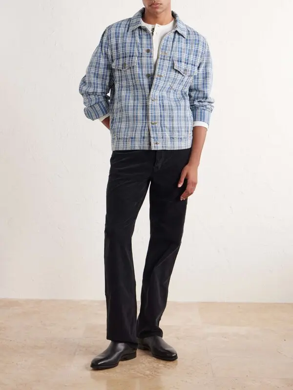 Burberry Checked Denim Jacket