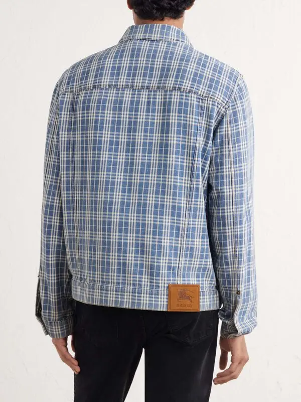 Burberry Checked Denim Jacket