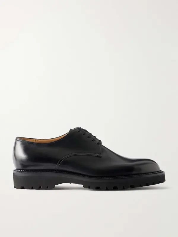 John Lobb Tenby Leather Derby Shoes - Black