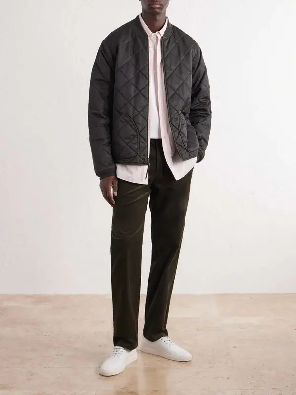Mr P. Slim-fit Straight-leg Cotton-corduroy Trousers