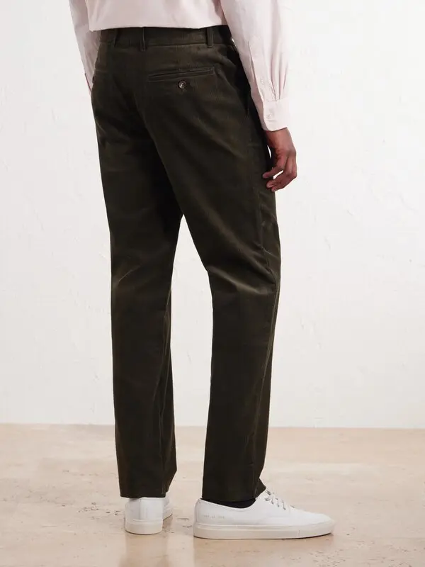 Mr P. Slim-fit Straight-leg Cotton-corduroy Trousers