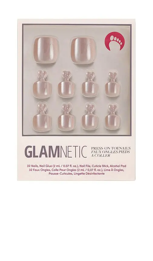 GLAMNETIC Pure Intentions Press-on Toenails In Nude