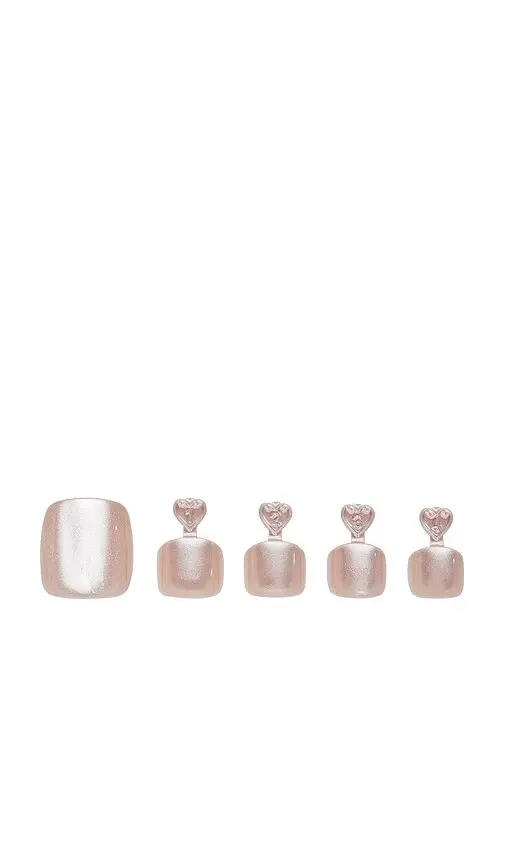 GLAMNETIC Pure Intentions Press-on Toenails In Nude