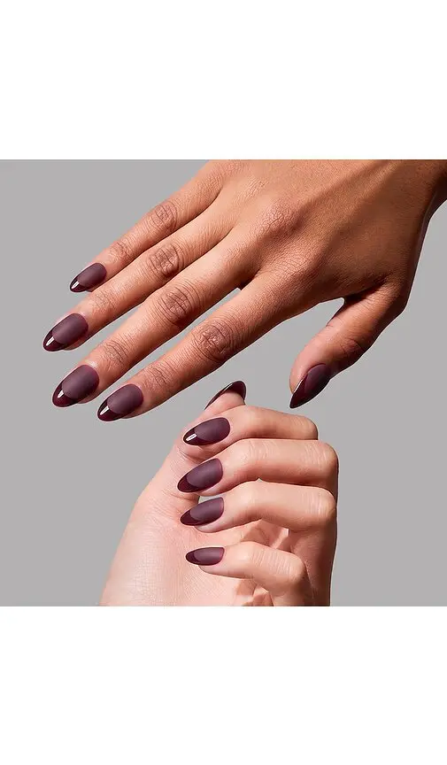 GLAMNETIC Merlot Short Almond In Burgundy