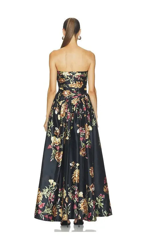 Hemant & Nandita Ruched Long Dress