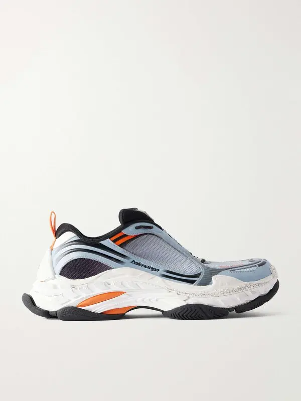 Balenciaga Triple S.2 Rubber-trimmed Mesh Sneakers