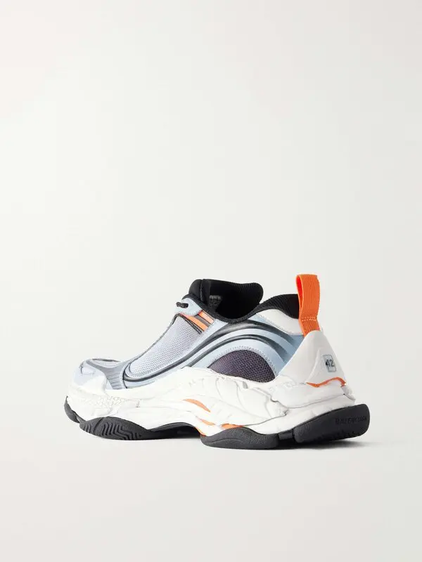 Balenciaga Triple S.2 Rubber-trimmed Mesh Sneakers