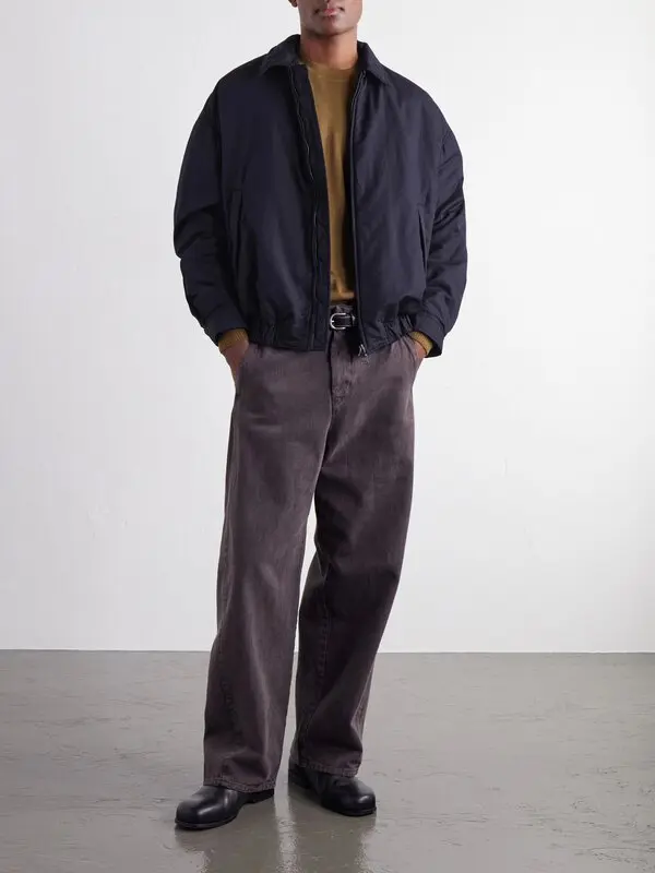 CASEY CASEY Meaux Cotton And Linen-blend Zip-up Jacket
