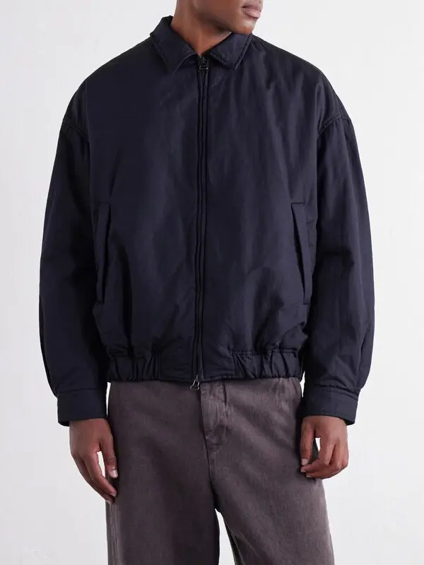 CASEY CASEY Meaux Cotton And Linen-blend Zip-up Jacket