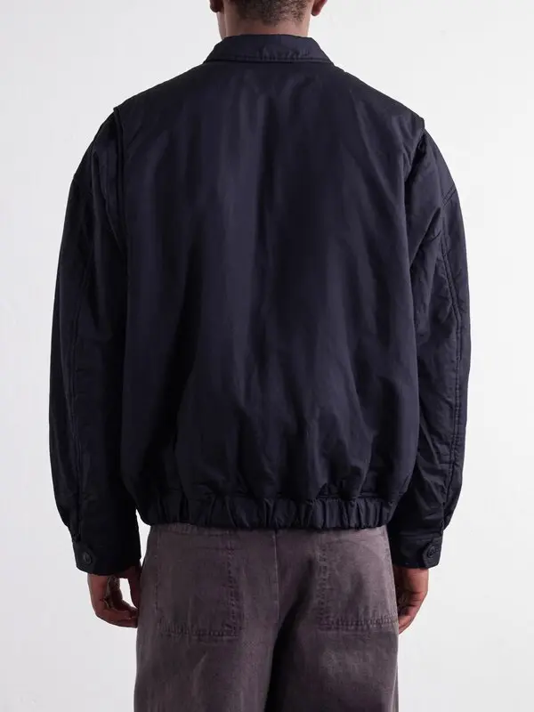 CASEY CASEY Meaux Cotton And Linen-blend Zip-up Jacket