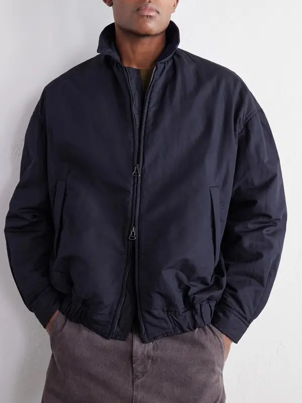 CASEY CASEY Meaux Cotton And Linen-blend Zip-up Jacket