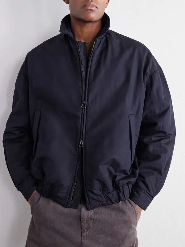 CASEY CASEY Meaux Cotton And Linen-blend Zip-up Jacket