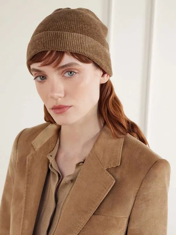 Gabriela Hearst Spire Ribbed Silk Beanie