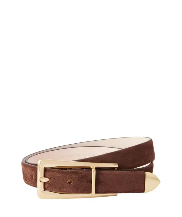 DEHANCHE Juergen Suede Belt - Brown