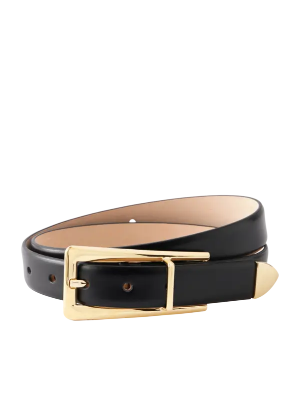 DEHANCHE Leather Belt - Black
