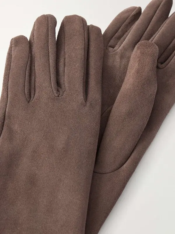 Nour Hammour Suede Gloves
