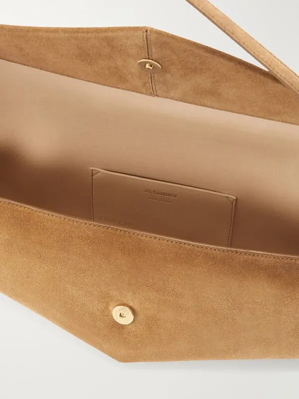 JIL SANDER Kante Shoulder Bag - Brown