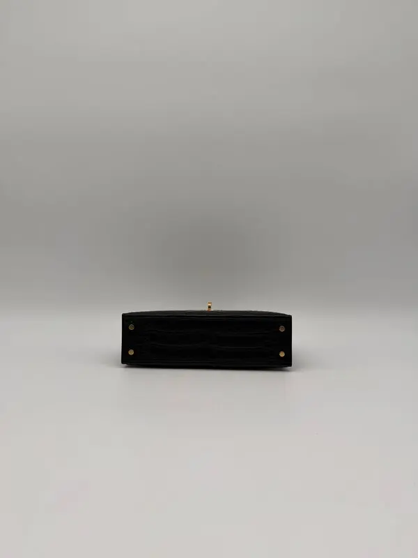 Hermès Mini Kelly Matte Alligator Gold Hardware