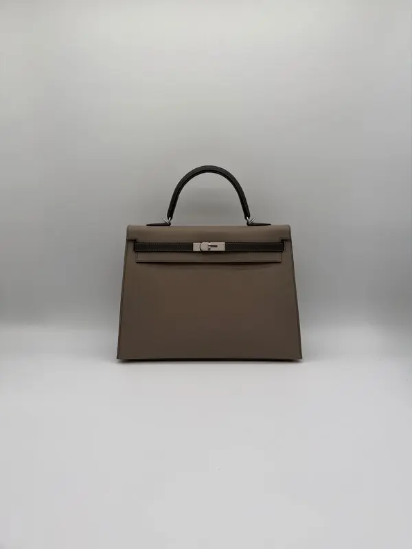 Hermès Kelly Hss Gris Asphalte/ Graphite Epsom Brushed Palladium Hardware