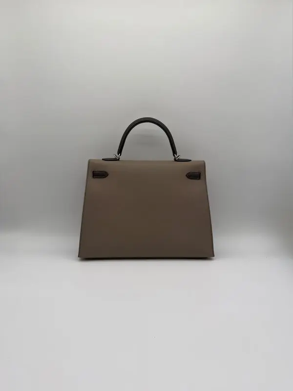 Hermès Kelly Hss Gris Asphalte/ Graphite Epsom Brushed Palladium Hardware