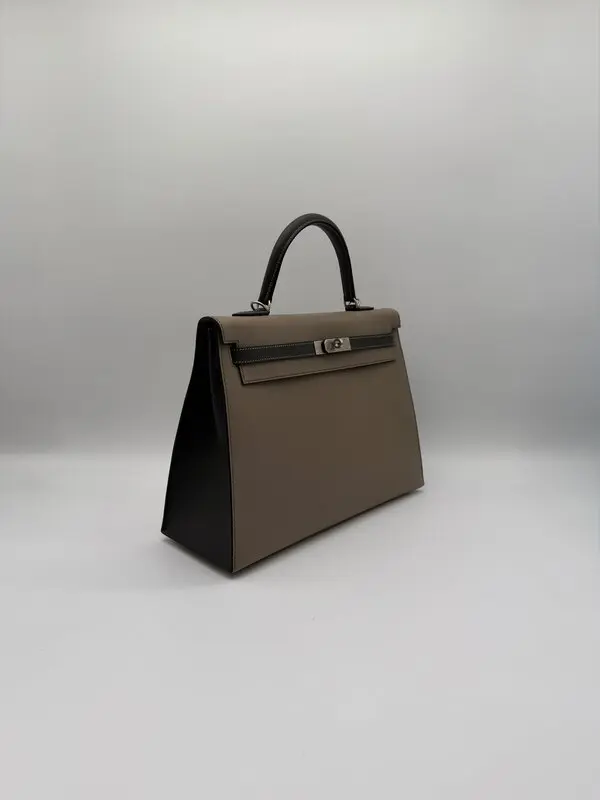 Hermès Kelly Hss Gris Asphalte/ Graphite Epsom Brushed Palladium Hardware