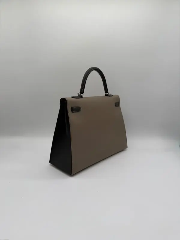 Hermès Kelly Hss Gris Asphalte/ Graphite Epsom Brushed Palladium Hardware