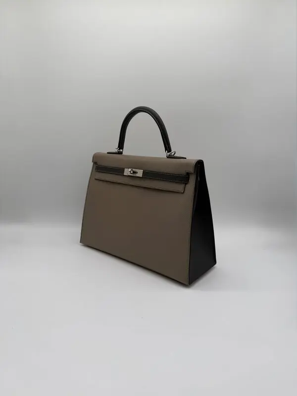 Hermès Kelly Hss Gris Asphalte/ Graphite Epsom Brushed Palladium Hardware