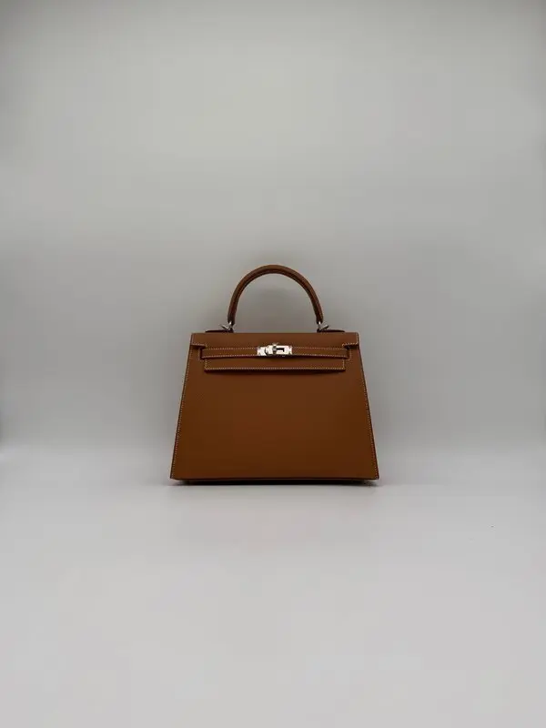 Hermès Kelly Gold Epsom Palladium Hardware
