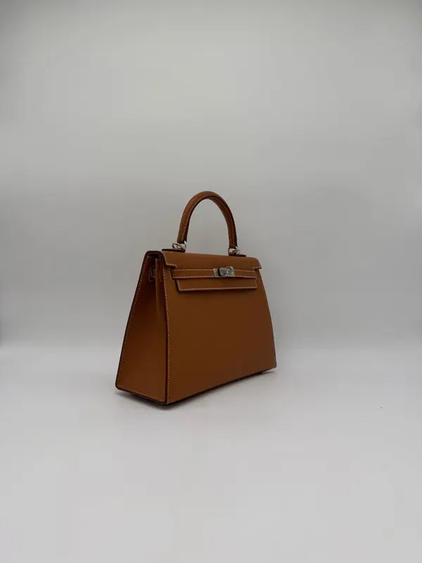 Hermès Kelly Gold Epsom Palladium Hardware
