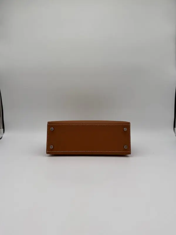 Hermès Kelly Gold Epsom Palladium Hardware